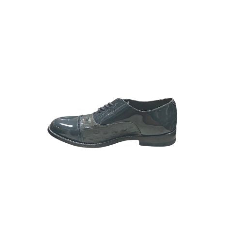 Stacy Baldwin Patent Hornback Dark Grey 153235 – FITOS SHOES INC