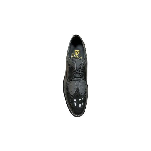Stacy Baldwin Patent Ostrich Dark Grey 172235 – FITOS SHOES INC